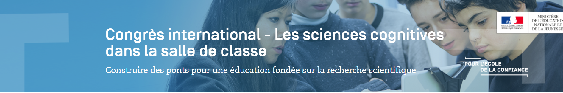 Congrès international – Les sciences cognitives dans la classe – Pontt
